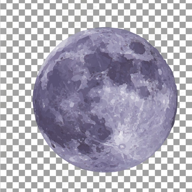 Watercolor Moon Phases Clip Art Pack Lunar Cycle Digital - Etsy