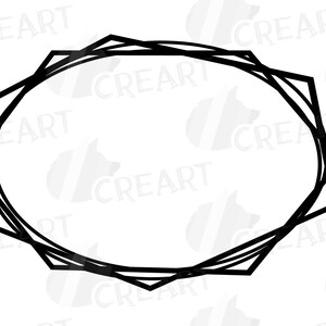 Geometric Black Frames Clip Art. Wedding Geo Borders, Minimalist ...