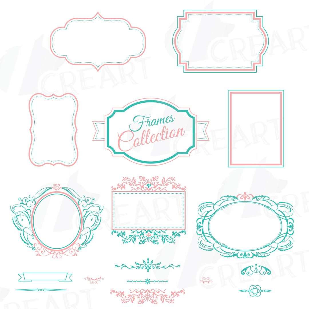Digital Frames Collection, Borders, Sweet Digital Labels, Basic Borders ...