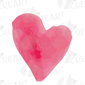 Watercolor Little Hearts Clip Art, Colorful Valentine, 2 Valentine ...