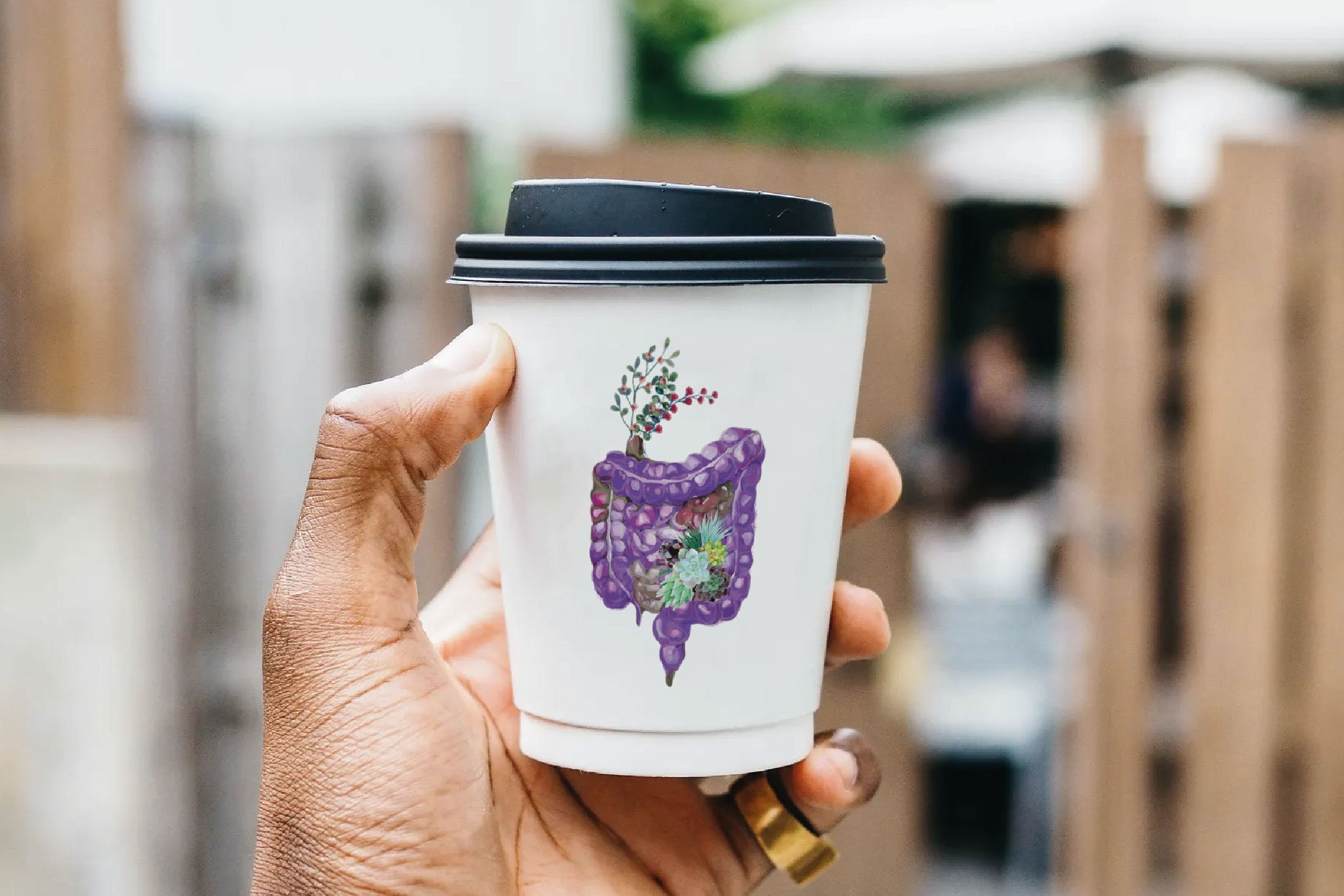 Floral Anatomical Intestines Decor. Watercolor Blooming Human | Etsy