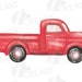 Watercolor Holiday Truck Clip Art. Retro Trucks With Gifts and ...