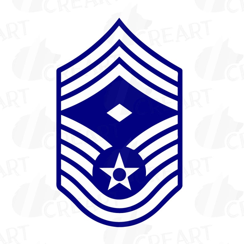 US Air Force Enlisted Rank Insignia Vector Collection. United States ...