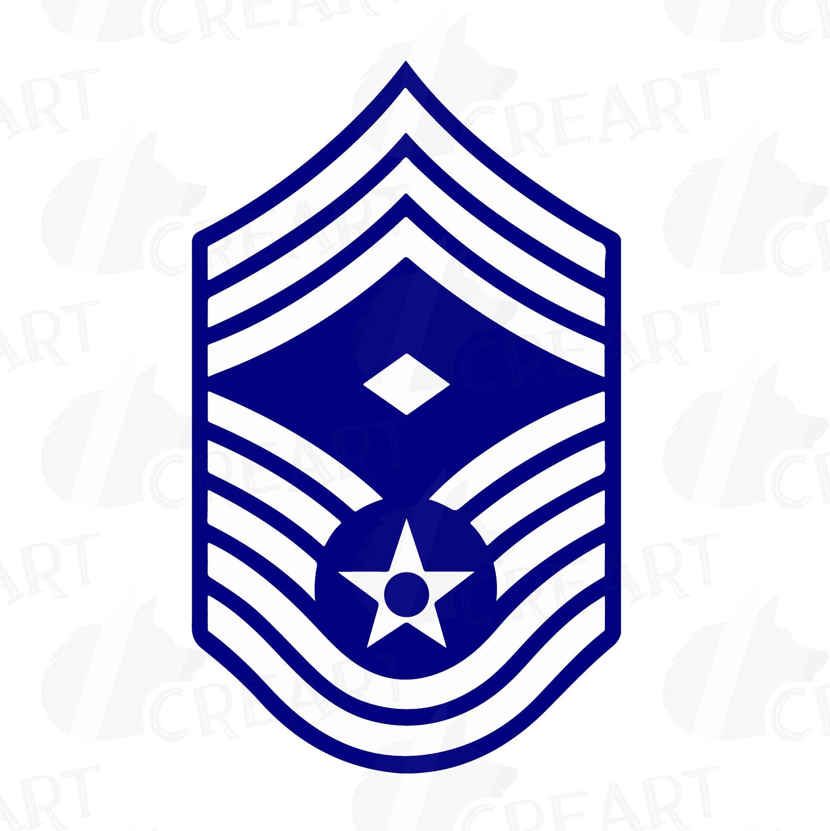 US Air Force Enlisted Rank Insignia Vector Collection. United States ...