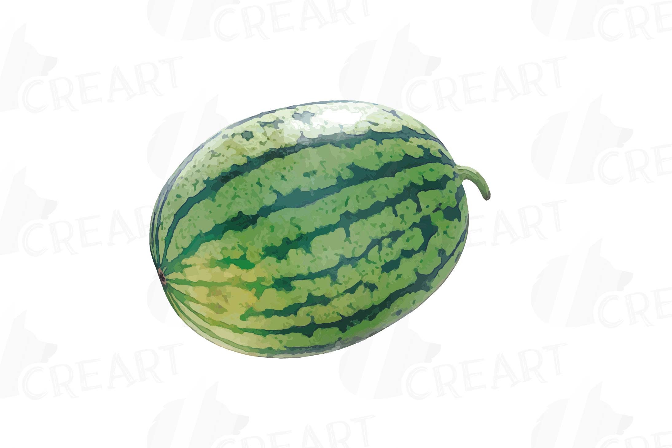 Watercolor Watermelon Clipart: Fruit, Flowers, and Slices (PNG, JPG ...