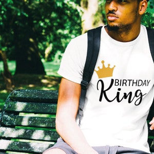 Birthday King Funny Gift SVG Cutting File. Birthday Gift, Mug, Shirt ...