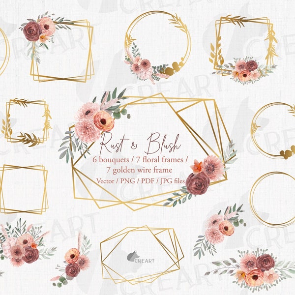 Rust Colored Wedding Invitation - Etsy