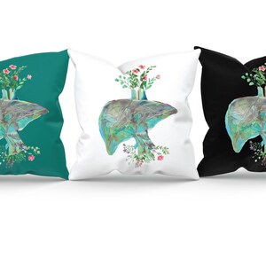 Floral Anatomical Liver Decor Design. Floral Human Liver Gift Art ...