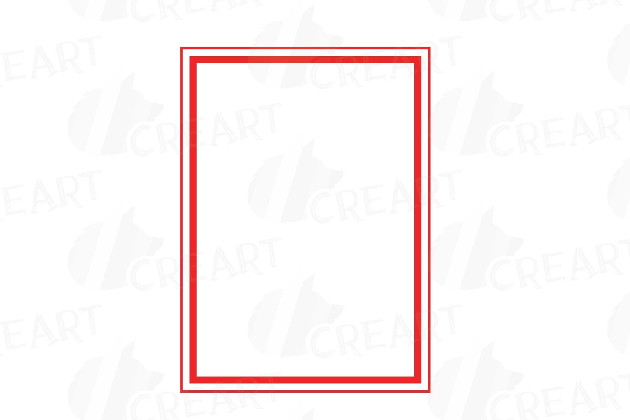 Klassische rote Rahmen druckbare Weihnachten Bordüren Clip | Etsy