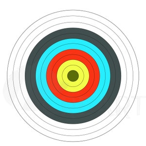 Shooting Target, Bulls Eye Clipart, Silhouettes, Vectors for Commercial ...