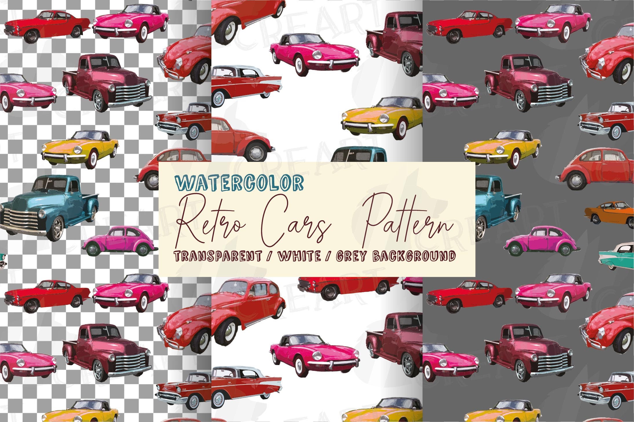 Car Show Borders Graphic Artwork
