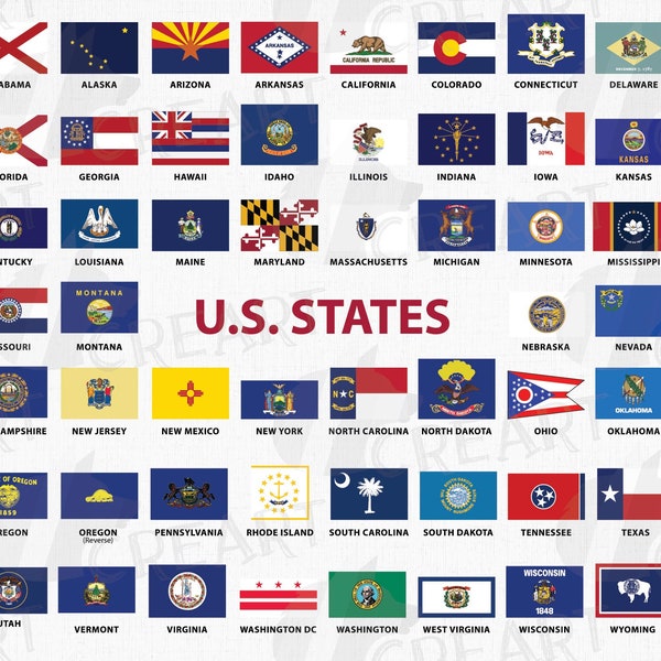 State Flags - Etsy