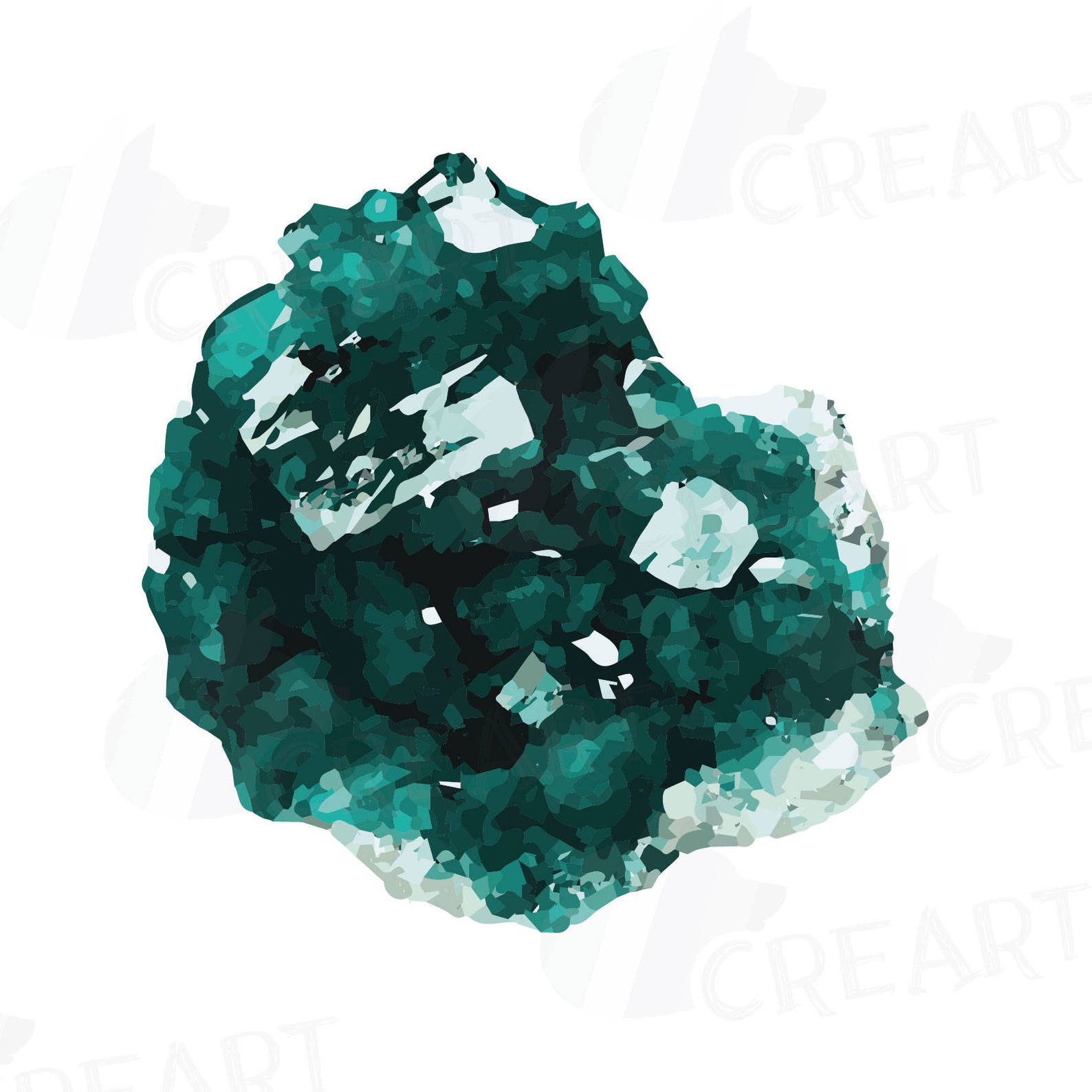 Gemstone and Minerals Clip Art Collection 16 Watercolor Gem - Etsy