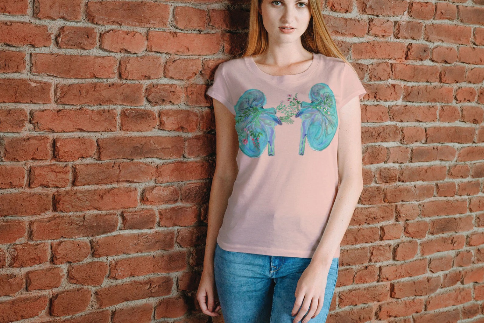 Floral Anatomical Kidneys Decor Design. Floral Human Kidney - Etsy