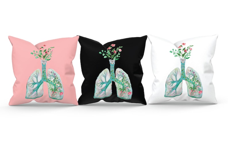 Floral Anatomical Lungs Decor Design. Floral Human Lungs Gift - Etsy