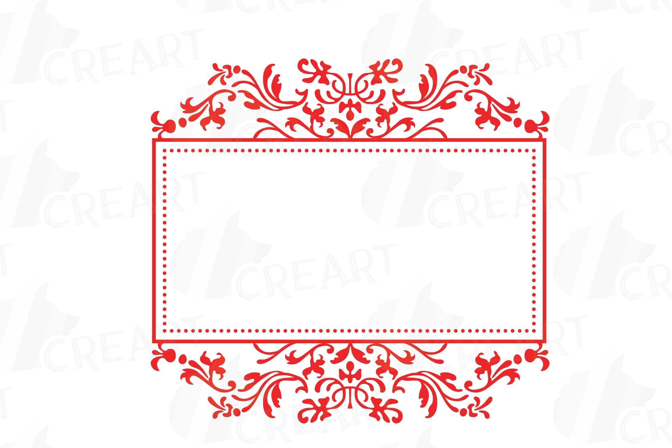 Elegant Red Borders