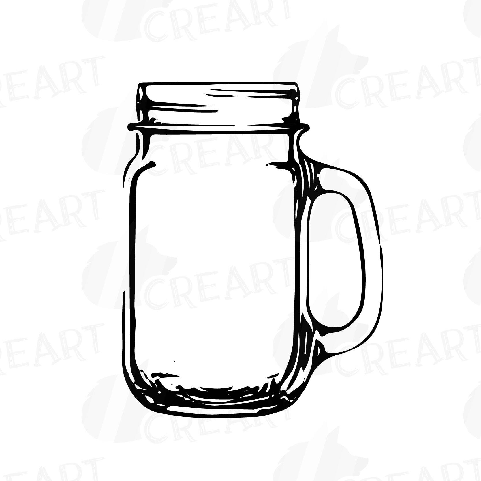 Mason Jars clipart Glass Jars clip art Jar crafts Jar | Etsy