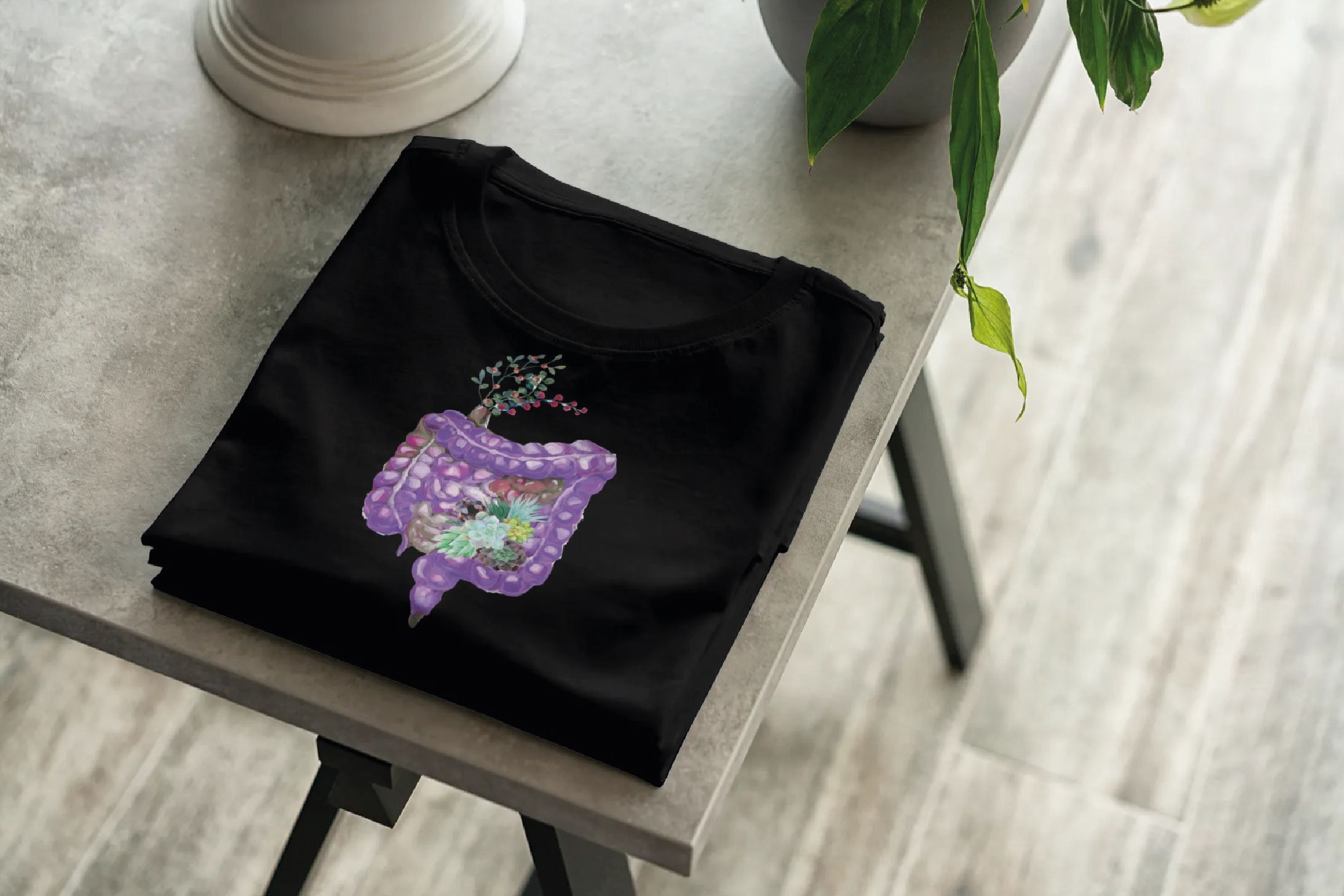 Floral Anatomical Intestines Decor. Watercolor Blooming Human | Etsy