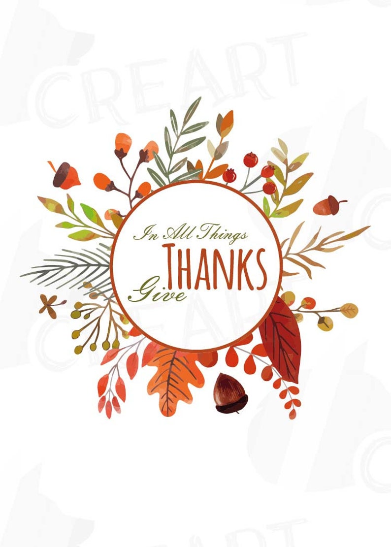 Printable Happy Thanksgiving Cards Clip Art. Thankful for You - Etsy