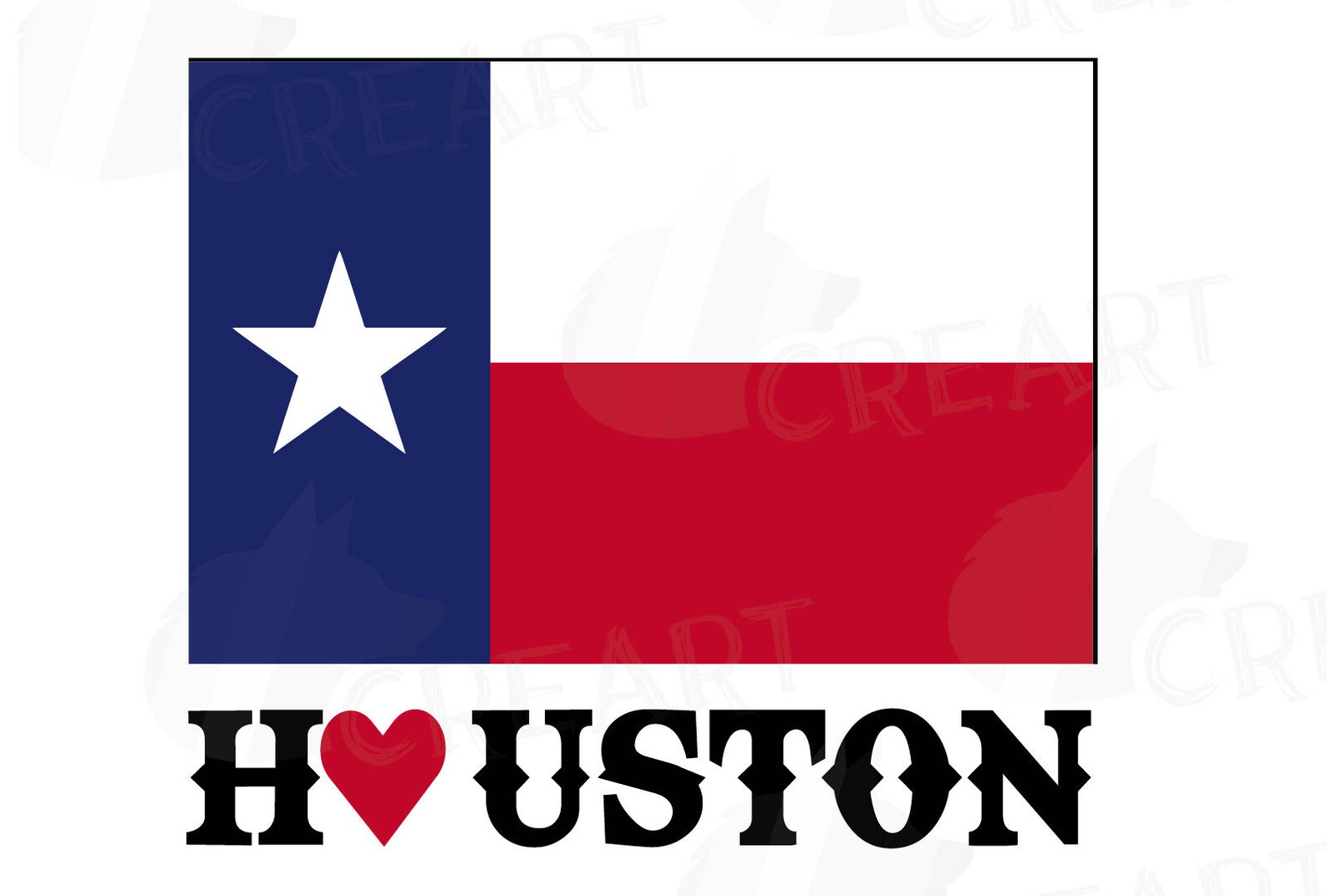 Houston Clip Art Pack Including Texas Map AI Eps Svg Png - Etsy