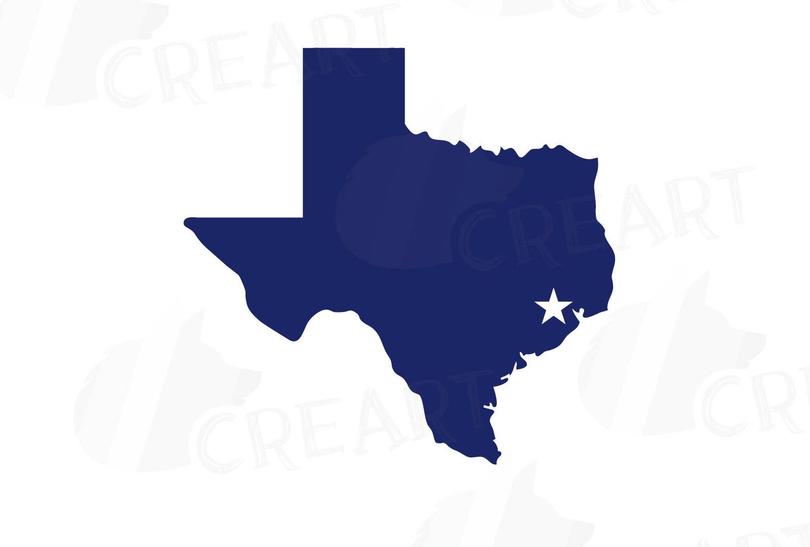 Houston Clip Art Pack Including Texas Map AI Eps Svg Png | Etsy