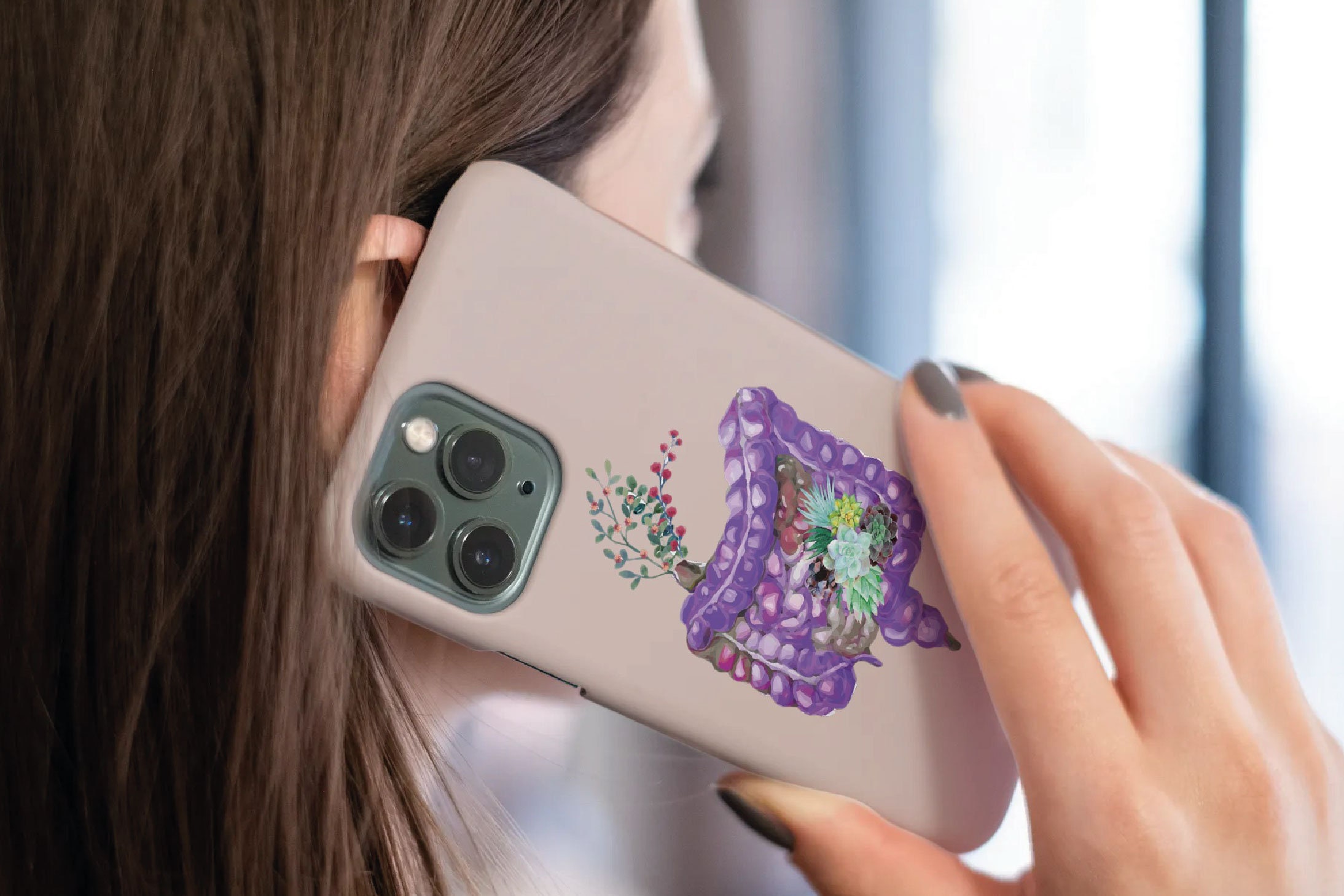 Floral Anatomical Intestines Decor. Watercolor Blooming Human | Etsy