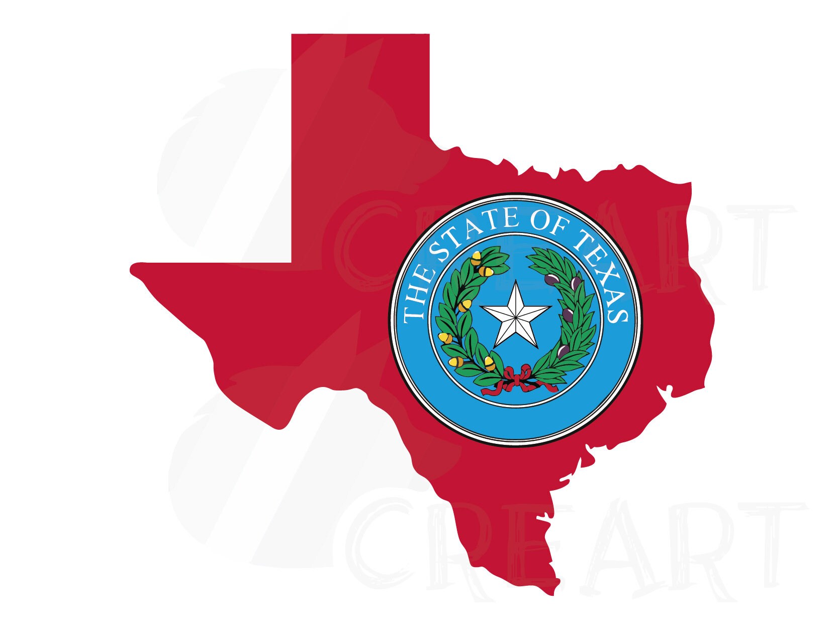 Texas State Seal and Map Clip Art Collection (digital Download) - Etsy ...