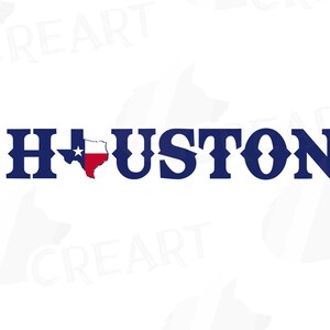 Houston Clip Art Pack Including Texas Map AI, Eps, Svg, Png, Silhouette ...