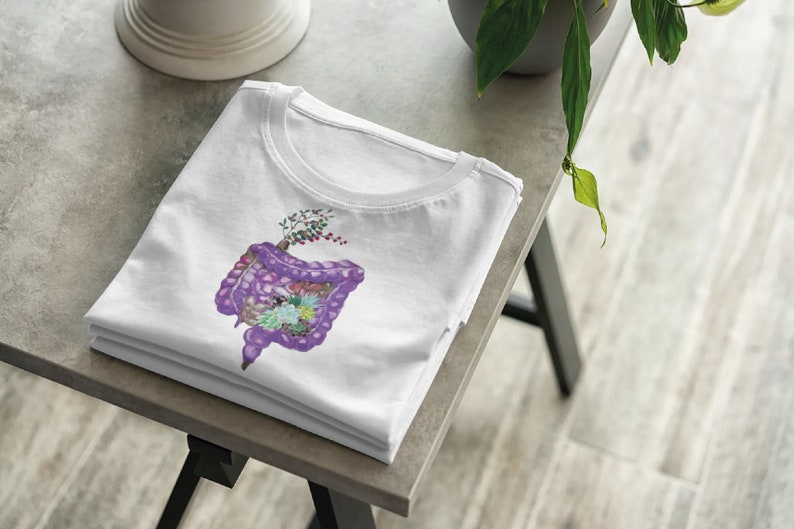 Floral Anatomical Intestines Decor. Watercolor Blooming Human - Etsy