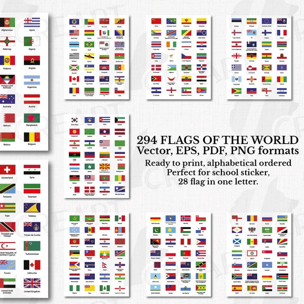 World Flags - Etsy