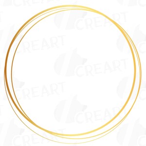 Elegant Wedding Geometric Golden Frames, Lineal Frames Clip Art ...