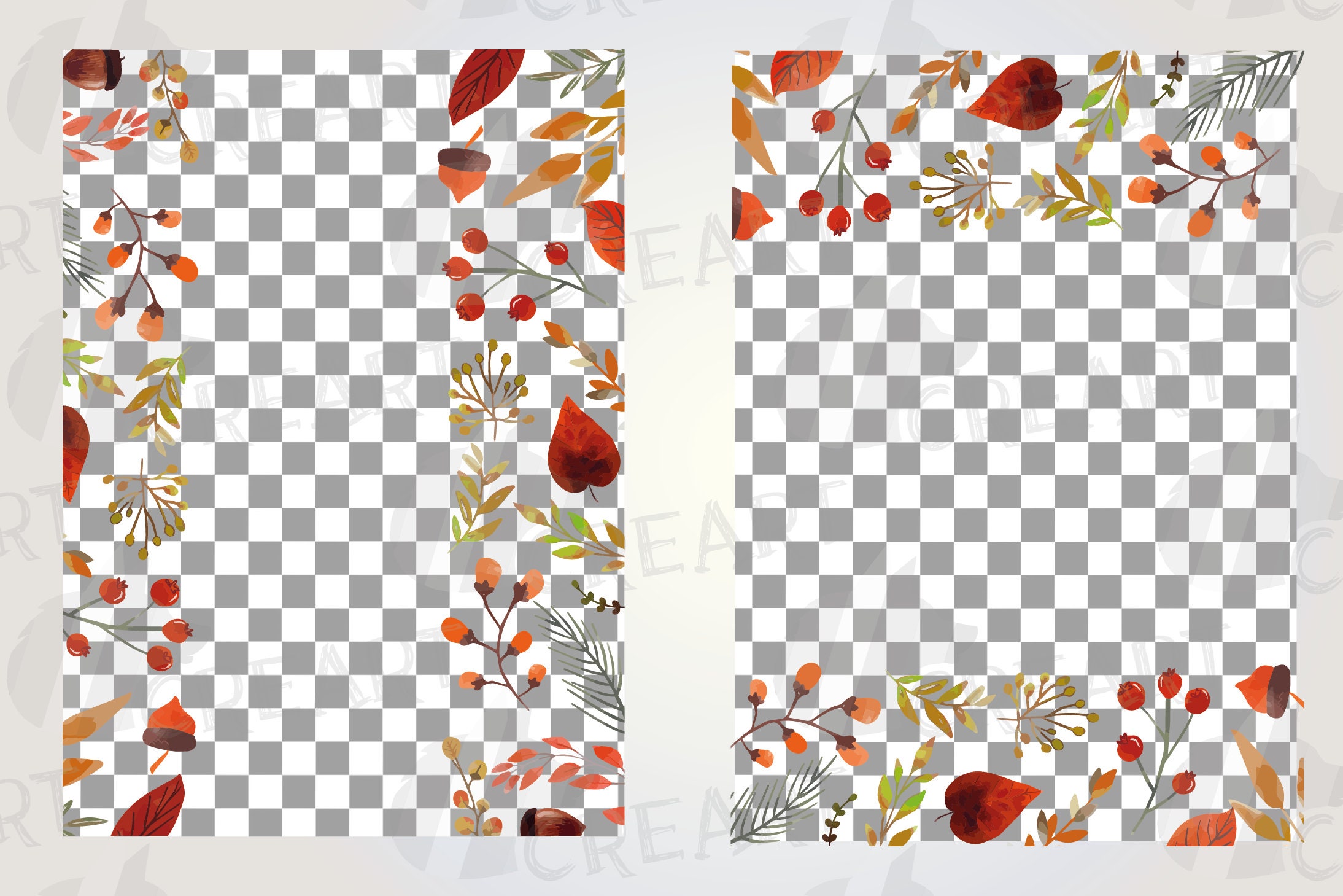 Fall greeting card templates clip art. Fall wedding | Etsy