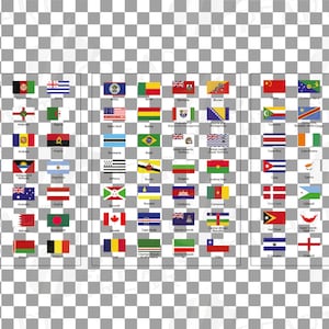 Flags Collection of the World Ready to Printable Clip Art. 294 ...