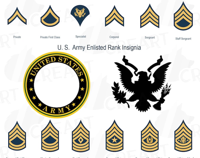 US Army Specialist Rank Patch Sets Vintage Insignia Uniform Shoulder ...