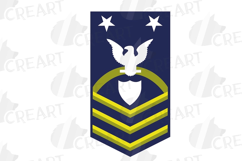 US Coast Guard Enlisted Rank Insignia Collection, US Coast Guard Clip ...