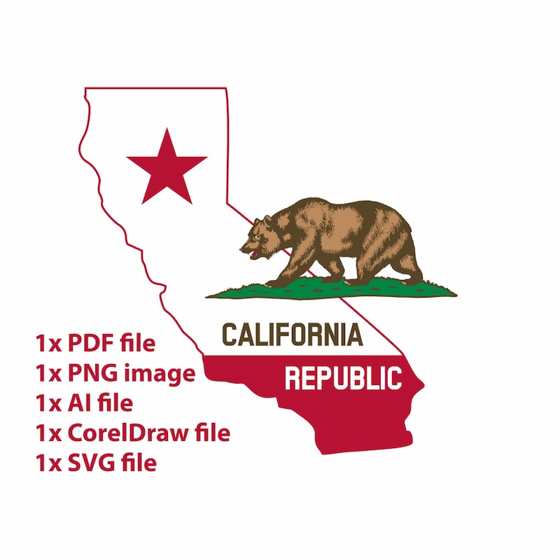 California Bear Art - Etsy