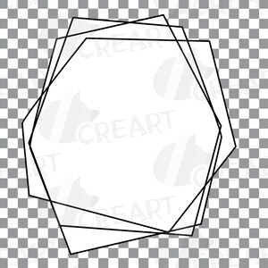 Geometric Lineal Black Frames Decor Clip Art. Elegant Wedding Frames ...