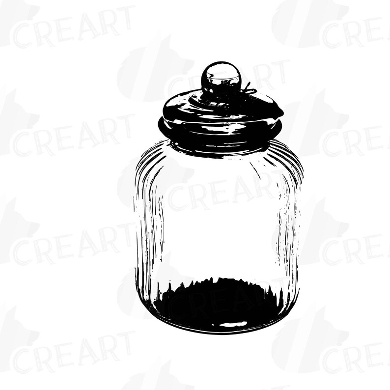 Mason Jars Clipart Glass Jars Clip Art Jar Crafts Jar | Etsy