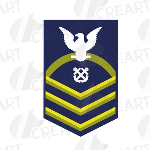 US Coast Guard Enlisted Rank Insignia Collection, US Coast Guard Clip ...