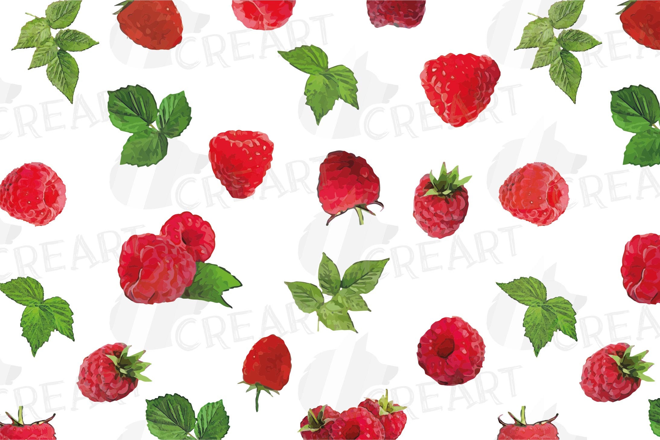 Delicious berries seamless pattern berries digital paper | Etsy