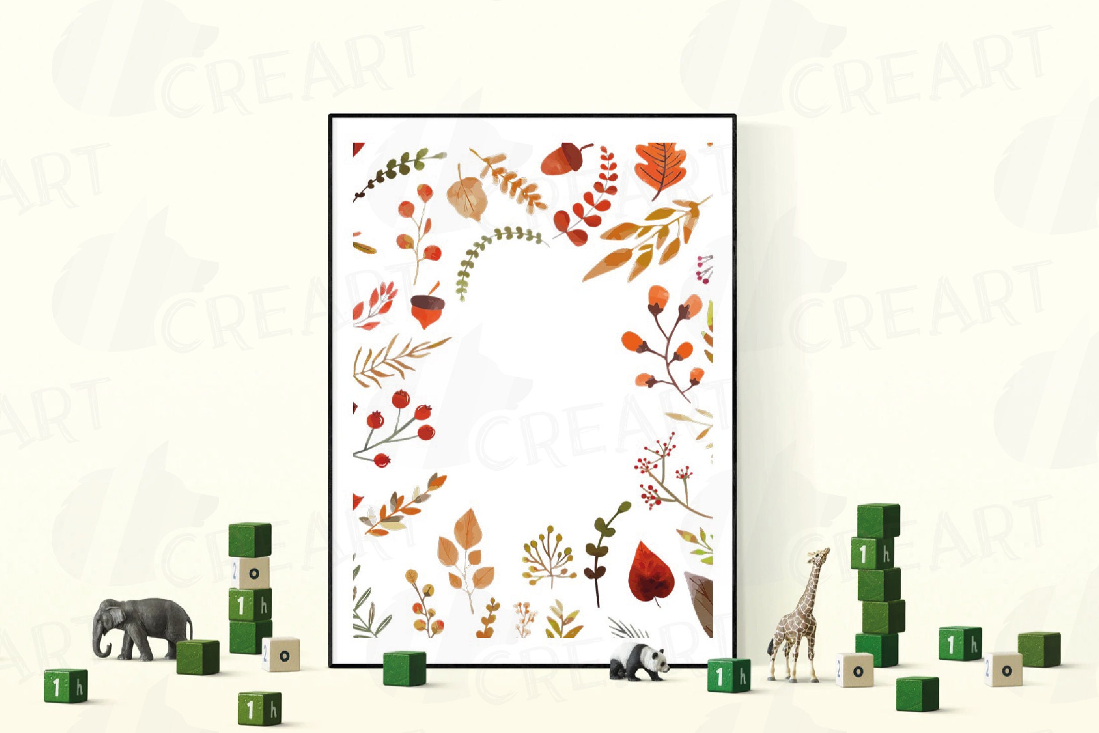Fall greeting card templates clip art. Fall wedding | Etsy