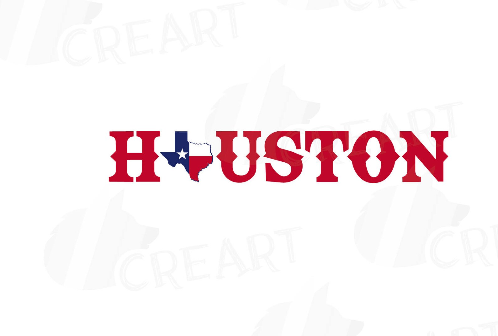 Houston Clip Art Pack Including Texas Map AI Eps Svg Png | Etsy