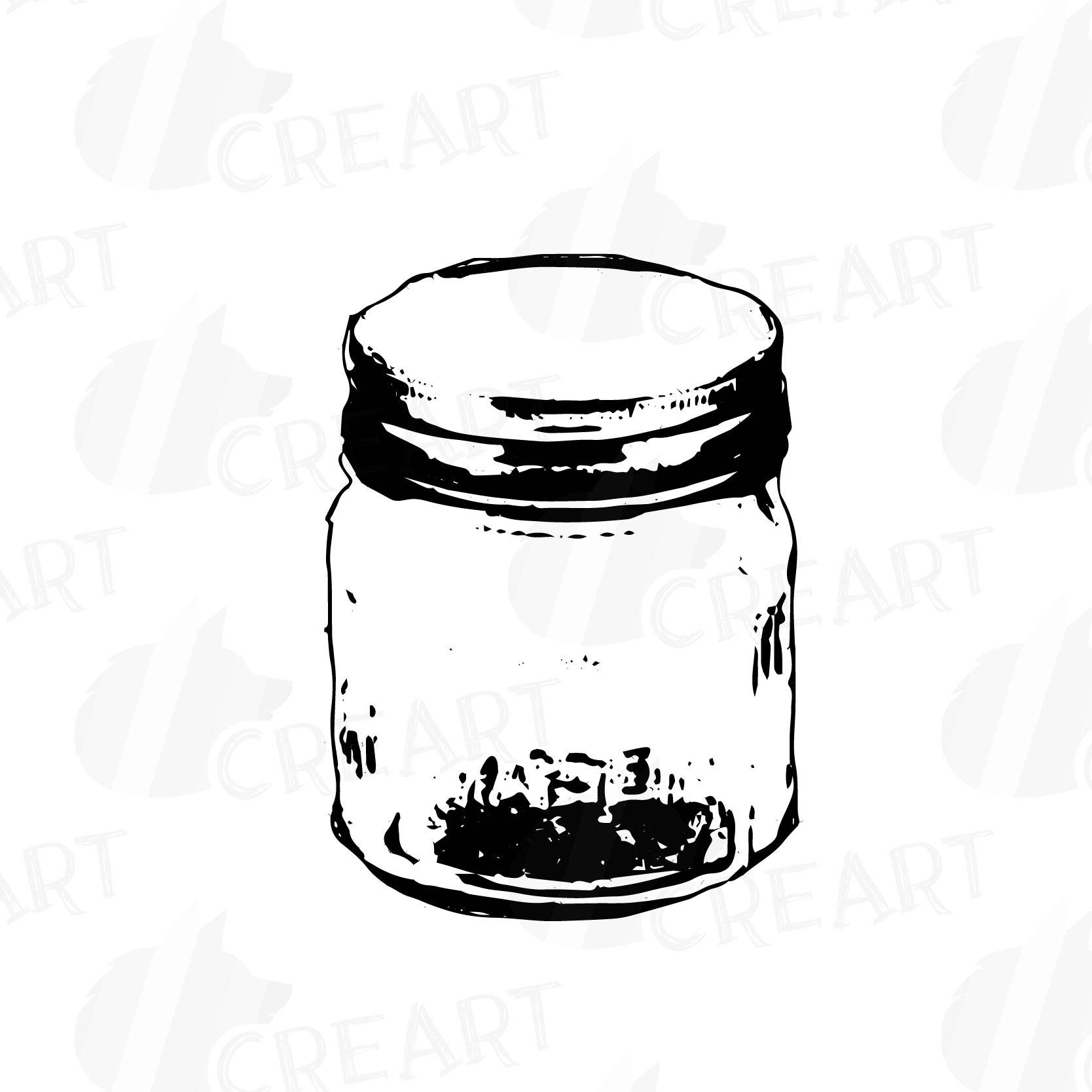 Mason Jars clipart Glass Jars clip art Jar crafts Jar | Etsy