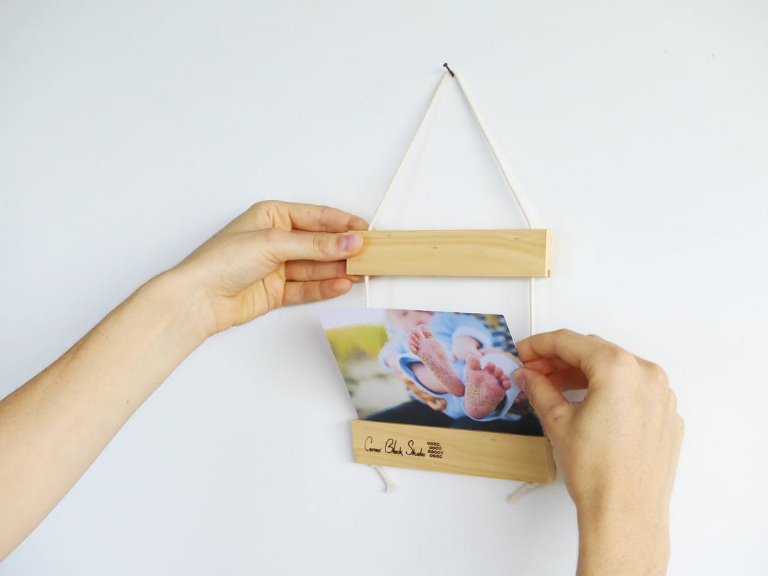 Picture Frame, Card Frame, Sustainable, Pine, Wall Decor, Nursery Decor ...