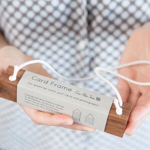 Card Frame, Dark Wood, Reclaimed Wood, Photo Frame, Picture Frame, Wall ...