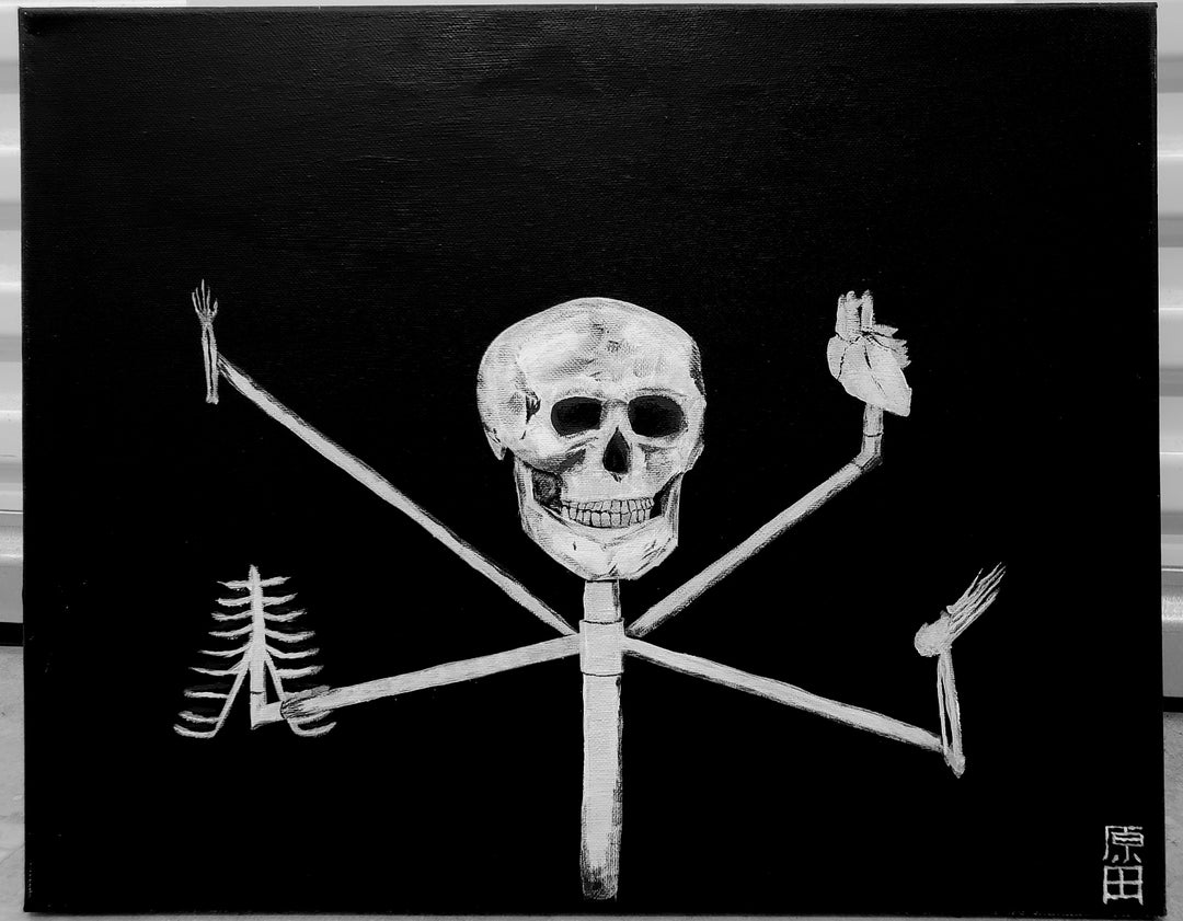Skeleton Mobile 16x20 Acrylic on Canvas - Etsy
