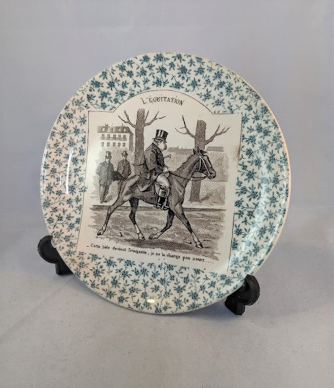 Antique French Plate - Etsy