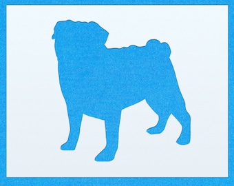 Pug stencil | Etsy