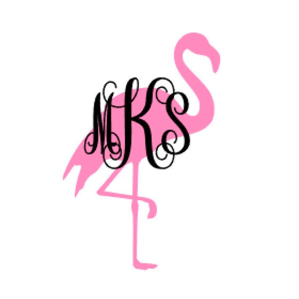 Flamingo Decal Etsy