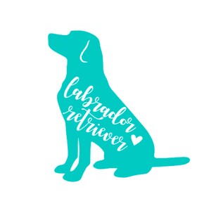 Labrador Retriever Vinyl Decal Lab Decal Pet Decal - Etsy